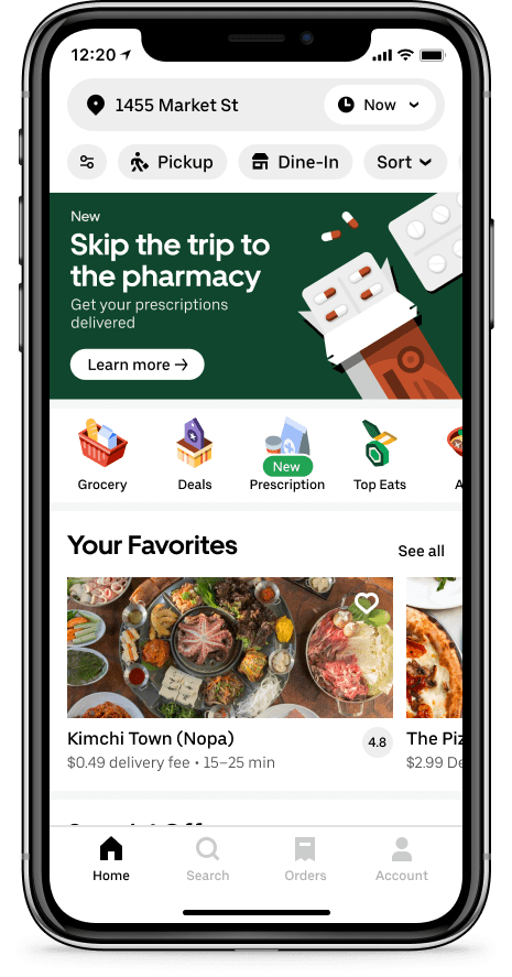 Uber Eats Unveils Medication Delivery In NYC