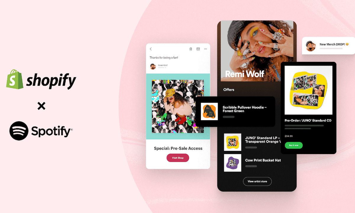 Shopify to Help Spotify Artists Sell Their Merch | PYMNTS.com