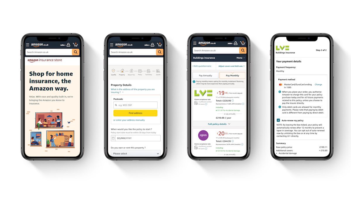 Amazon Insurance Store Launches in UK